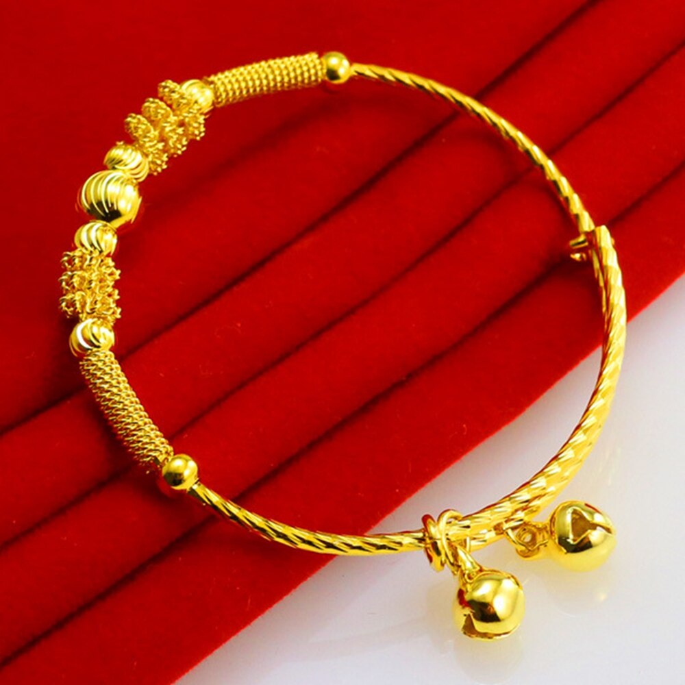 2 Pieces Adjustable Bangle Girls Womens Jewelry Ye... – Grandado