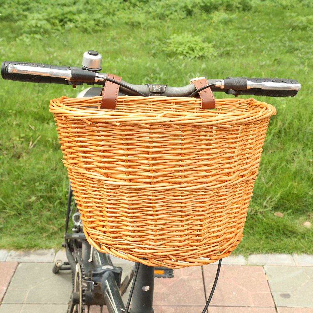 Hand-woven Rattan Bike Basket Cargo Bag Children B... – Grandado