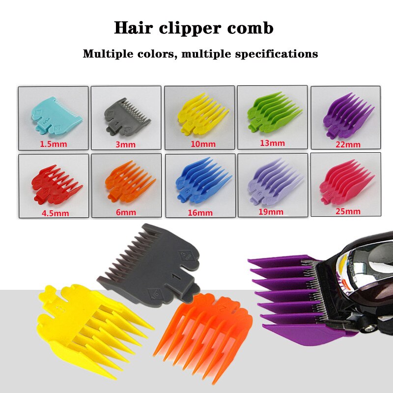 10 Pcs Tondeuse Kam Kit Kleurrijke Gids Kam Tondeu... – Vicedeal