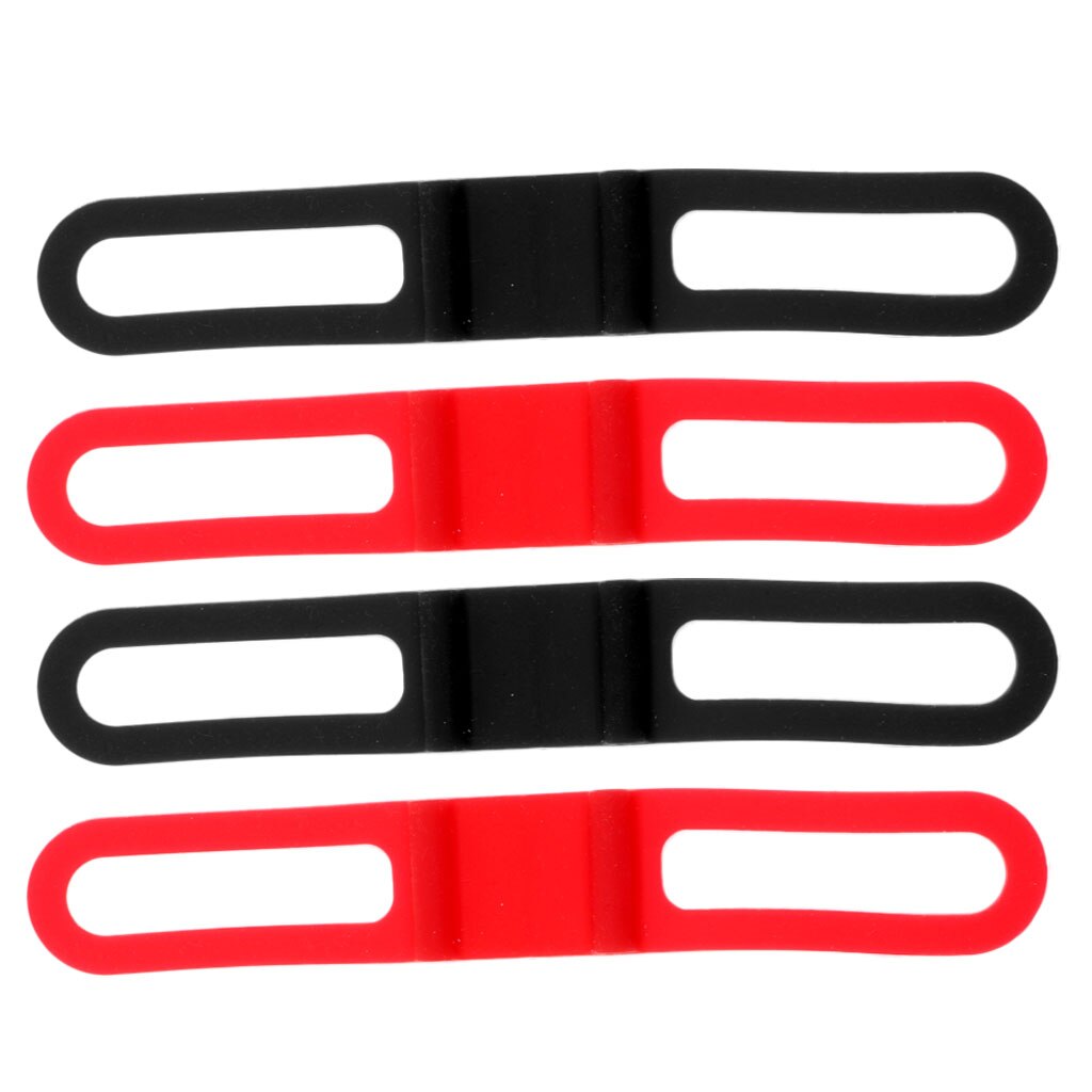 4Pcs Bike Silicone Band Bicycle Flashlight Torch S... – Grandado