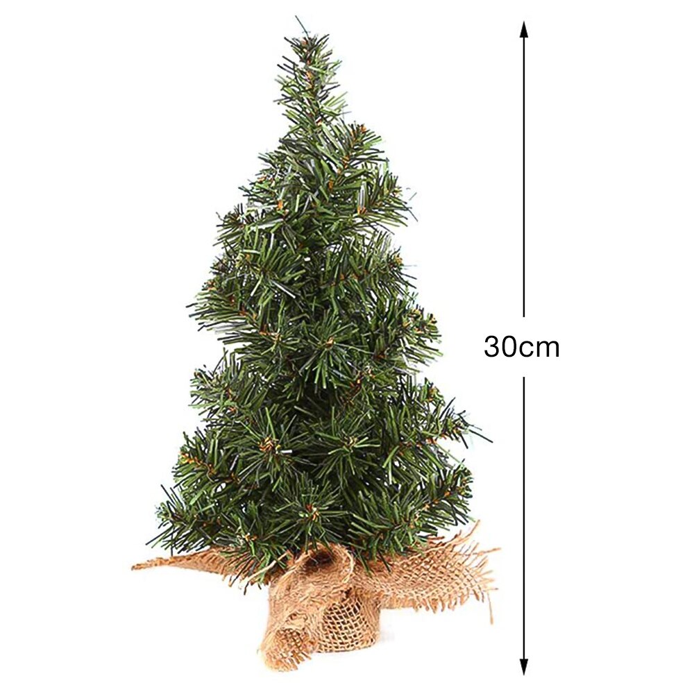 Mini Christmas Tree Sisal Silk Cedar Tree Small Ar... – Grandado