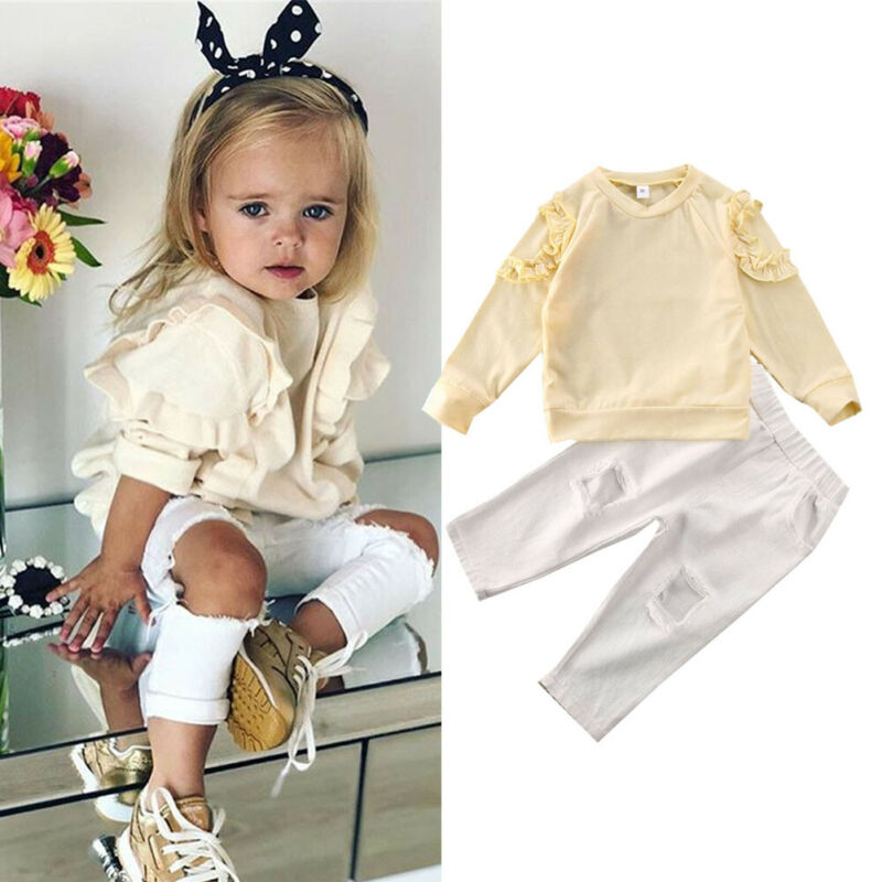 Casual Baby Meisje Lente Kleding Lange Mouw Peuter... – Grandado