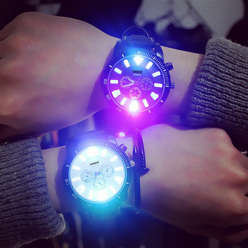 Led Flash Luminous Watch Personality Trends Studen... – Grandado