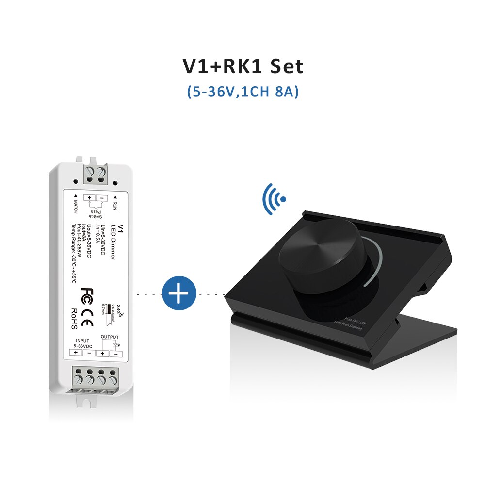 Led Dimmer 12V 24V 5V 36V Desk Mount Rotary Panel ... – Grandado