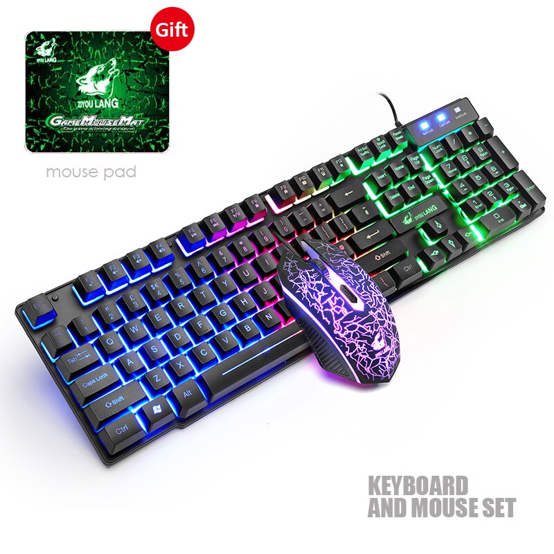 English/Russian/Spanish Gaming Keyboard And Mouse ... – Vicedeal