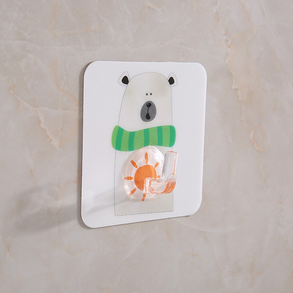 Cartoon Cute Animal Hooks Traceless Sticky Coat Ho... – Grandado