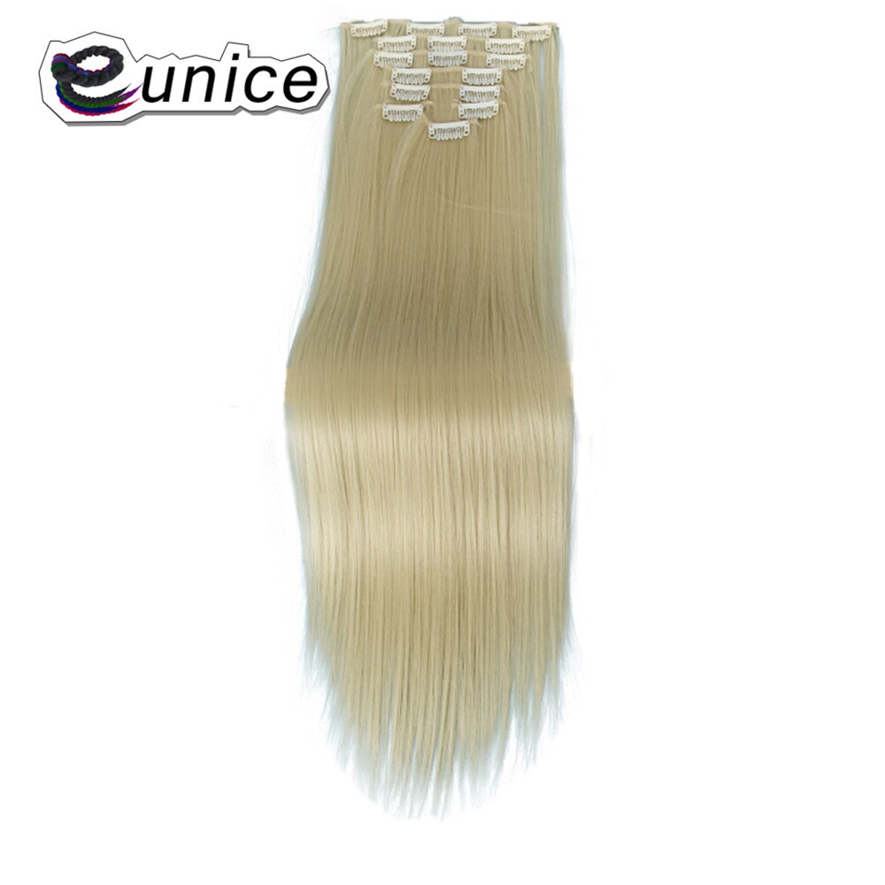 Eunice Straight Hair Clip In Synthetic Hair Extens... – Vicedeal