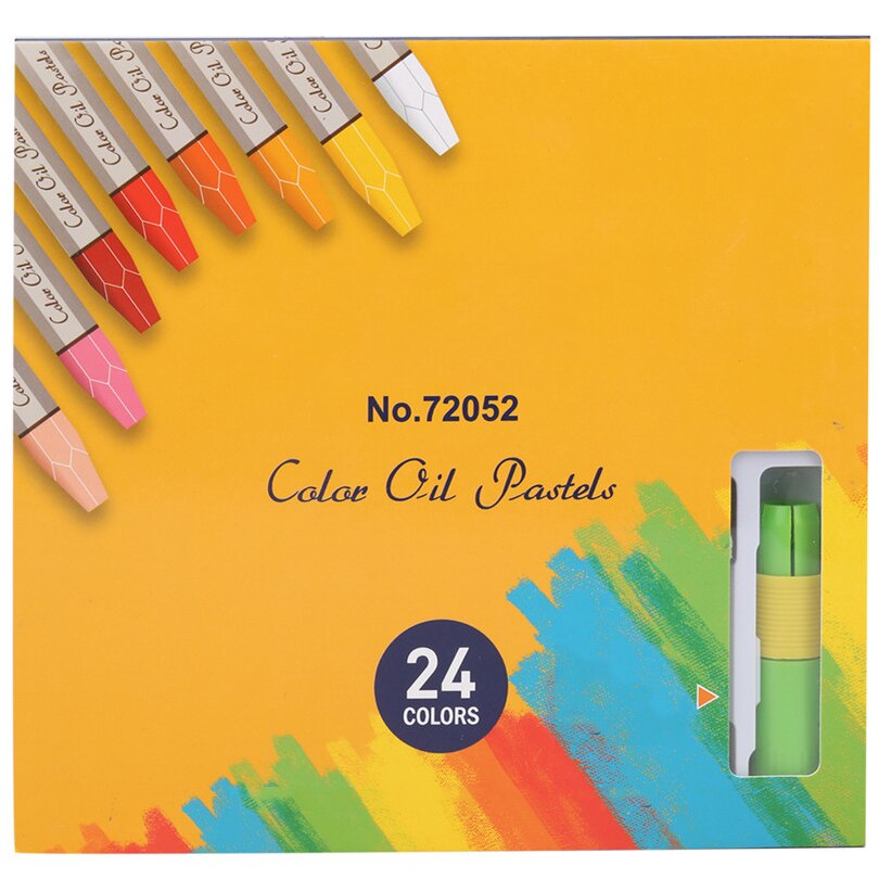 24 Colors/box Oil Pastels For Student Stationery S... – Grandado