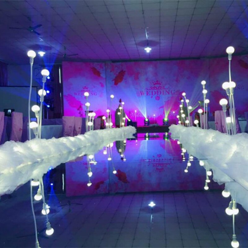 Crystal organza wedding background T-stage road gu... – Grandado