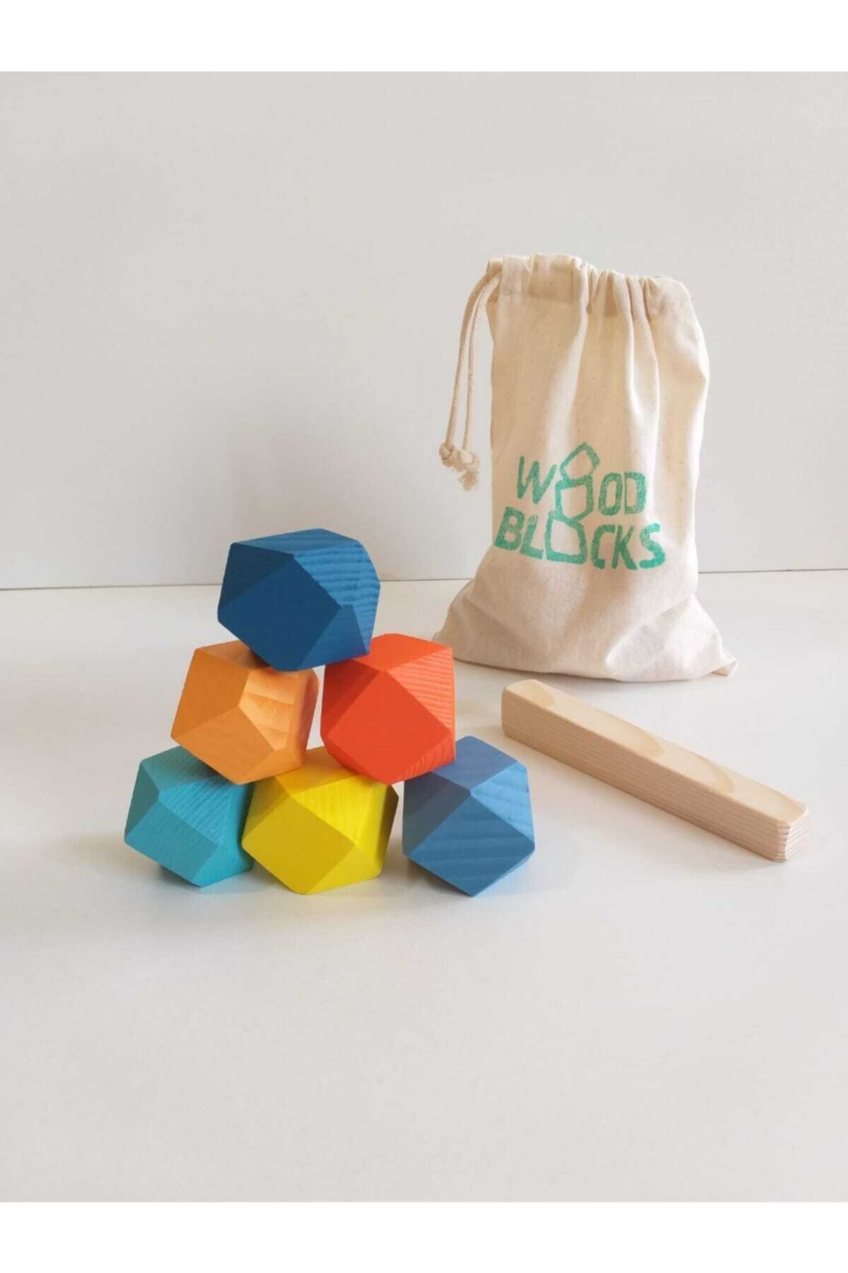 Waldorf Balance Tower Solid Wood Color 6 Pieces – Grandado