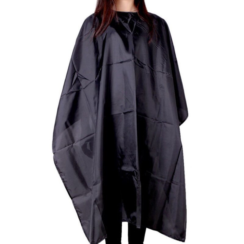 Hair Cutting Cloak Apron Black Wrap Hair Coloring ... – Grandado