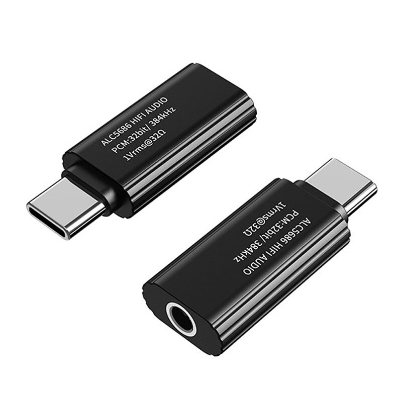 Type C to 3.5mm DAC Audio Converter With Realtek A... – Grandado