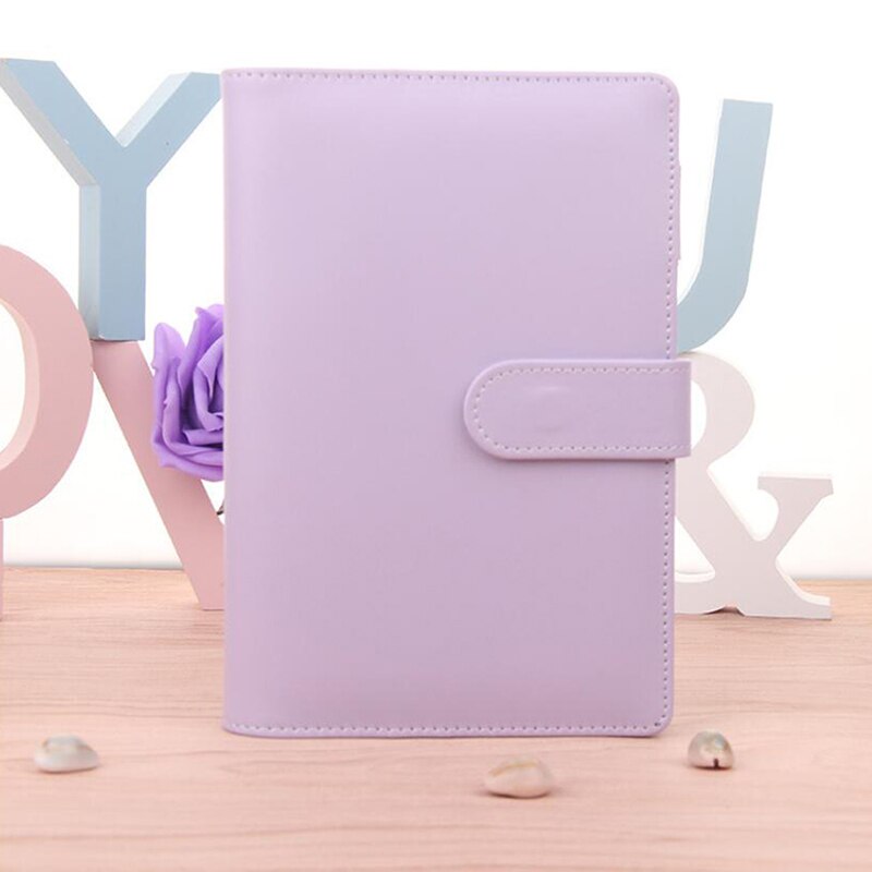 A6 Leather Loose Leaf Refill Notebook Cover Spiral... – Vicedeal