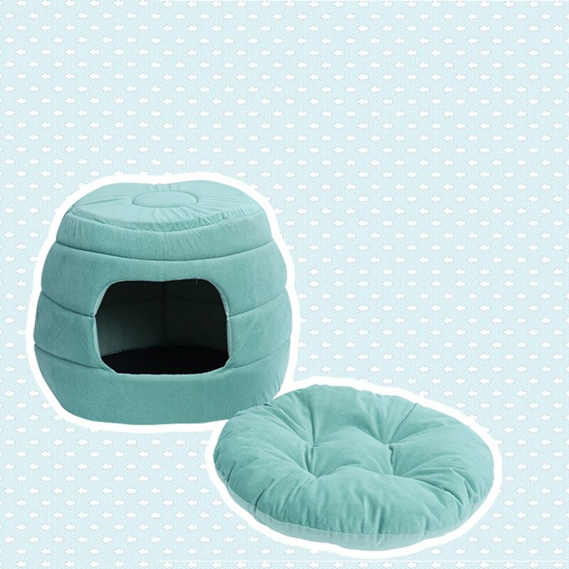 2 Way Use Pet Bed Dog Cat Foldable Sofa Dome Igloo... – Grandado