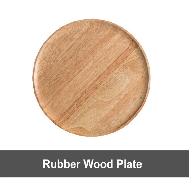 Whole Wood Robber Wood Solid Wooden Pan Plate Frui... – Grandado