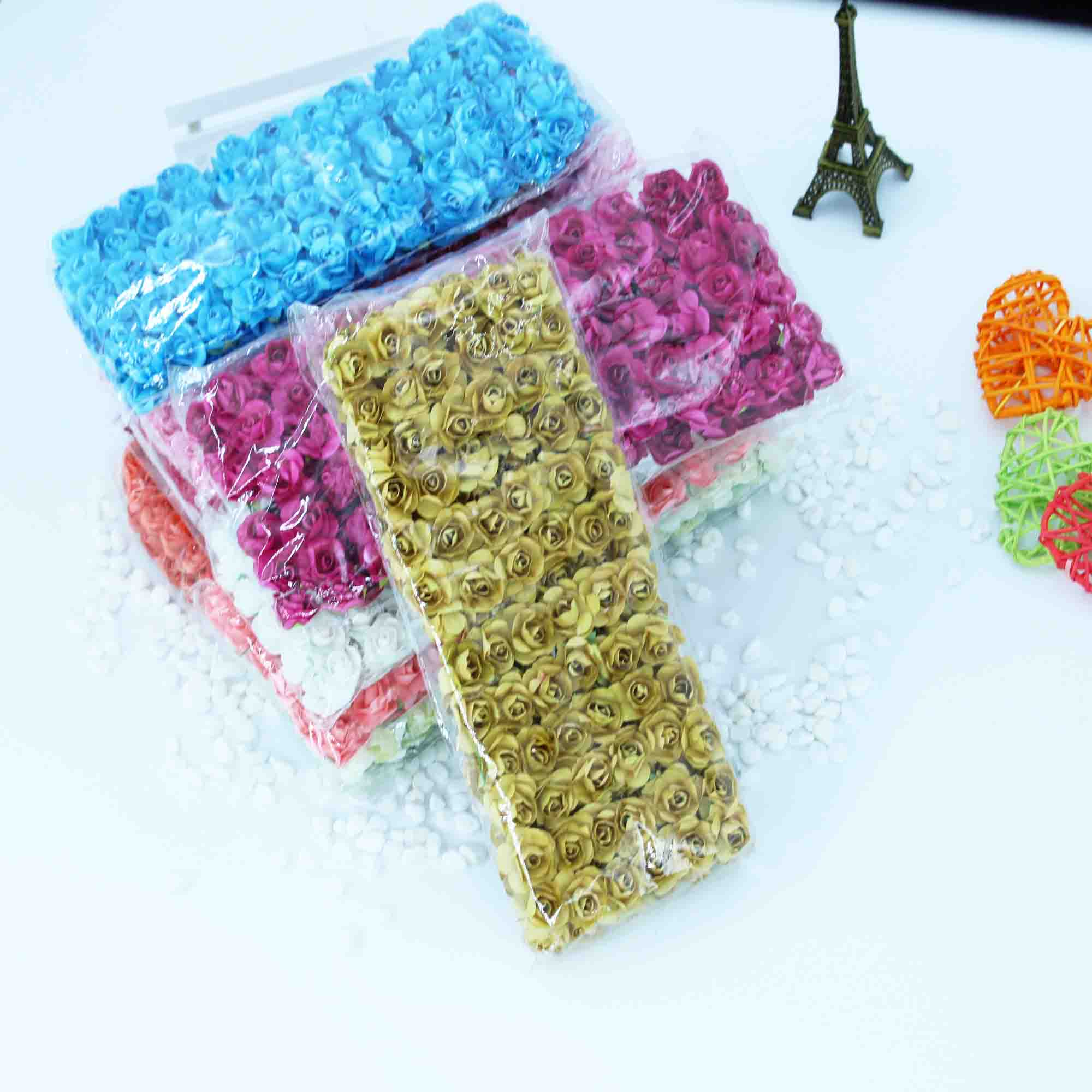 VINAMIT 144 mini cute pink paper handmade artifici... – Grandado