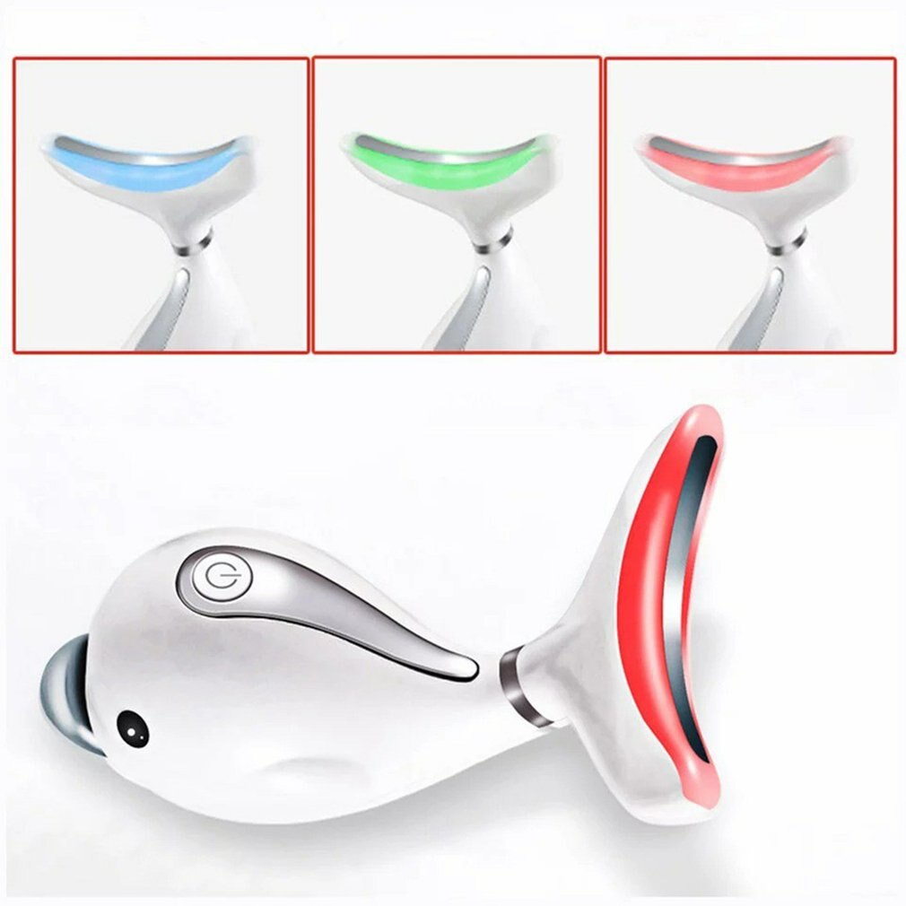 Led Facial Neck Massager Phototherapy Warming Face... – Grandado