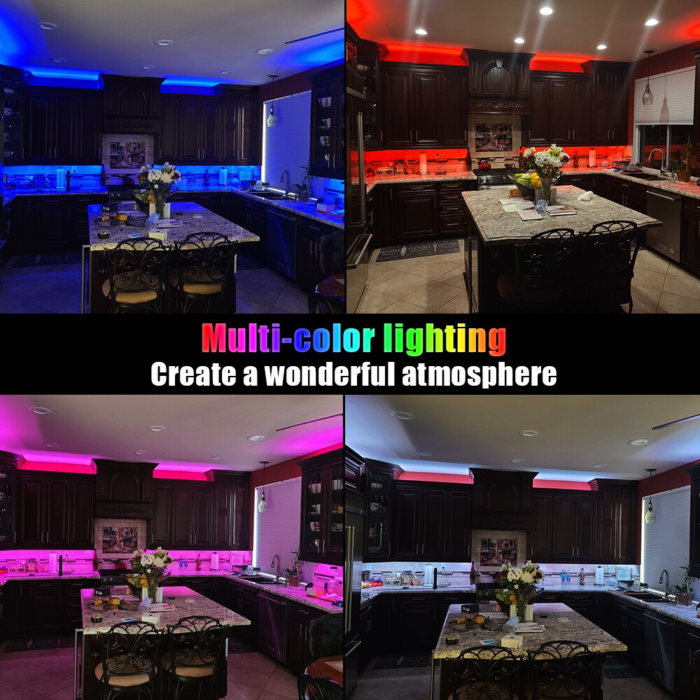 Led Strip Lights,5050 RGB Led Lights Strip with 44... – Grandado