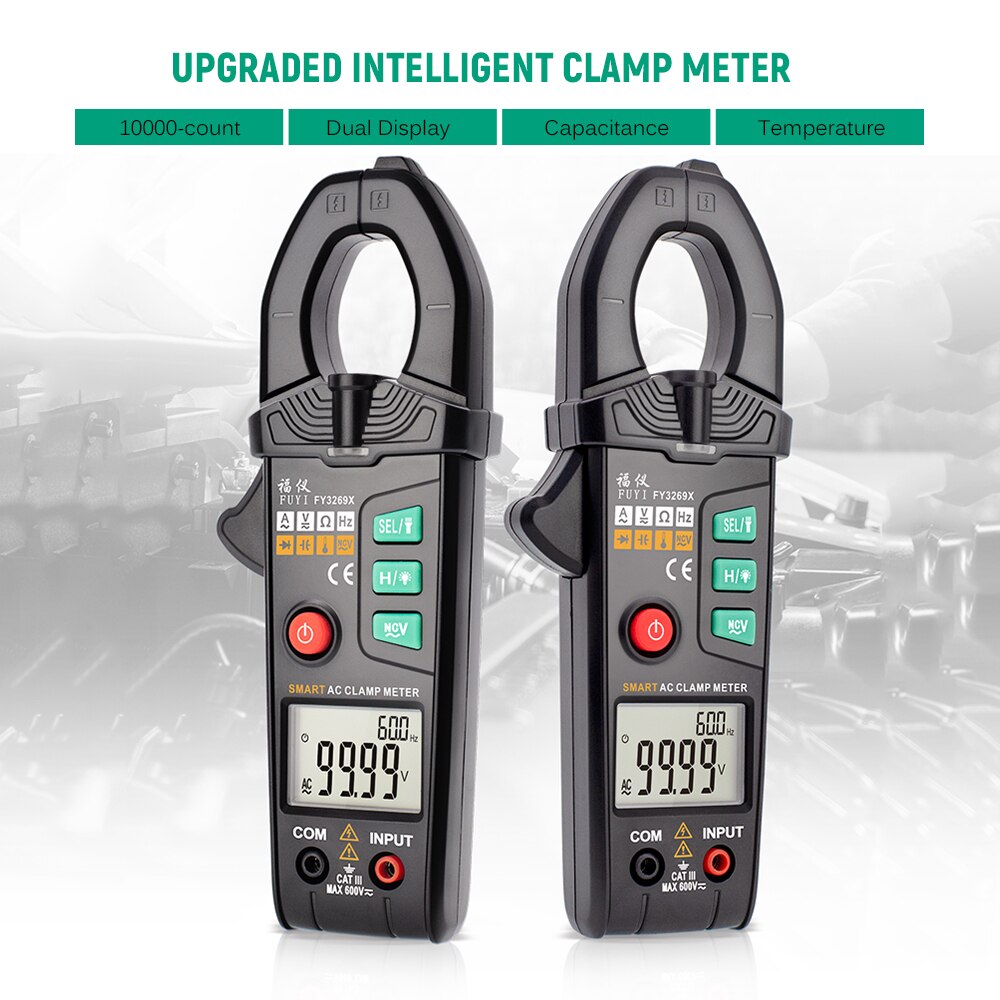 FY3269X 10000 Counts Digital Clamp Meter AC Curren... – Grandado