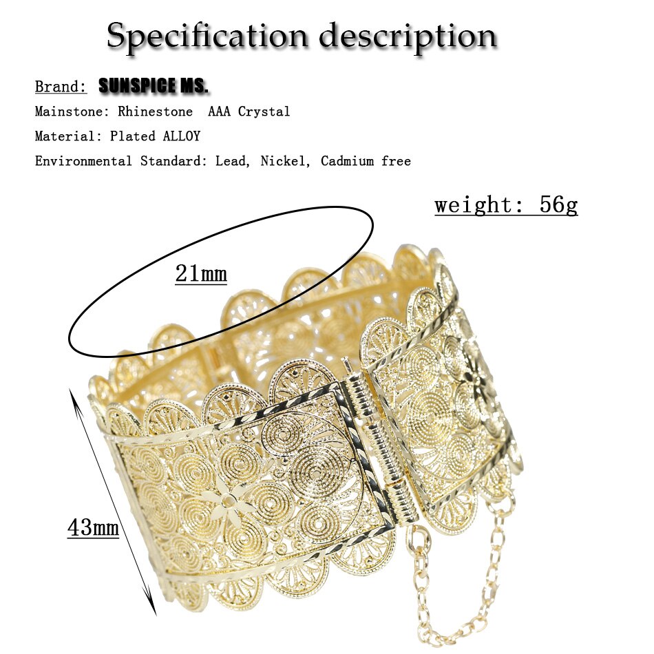 SUNSPICE MS Indian Jewelry Big Size Women Bangle C... – Grandado