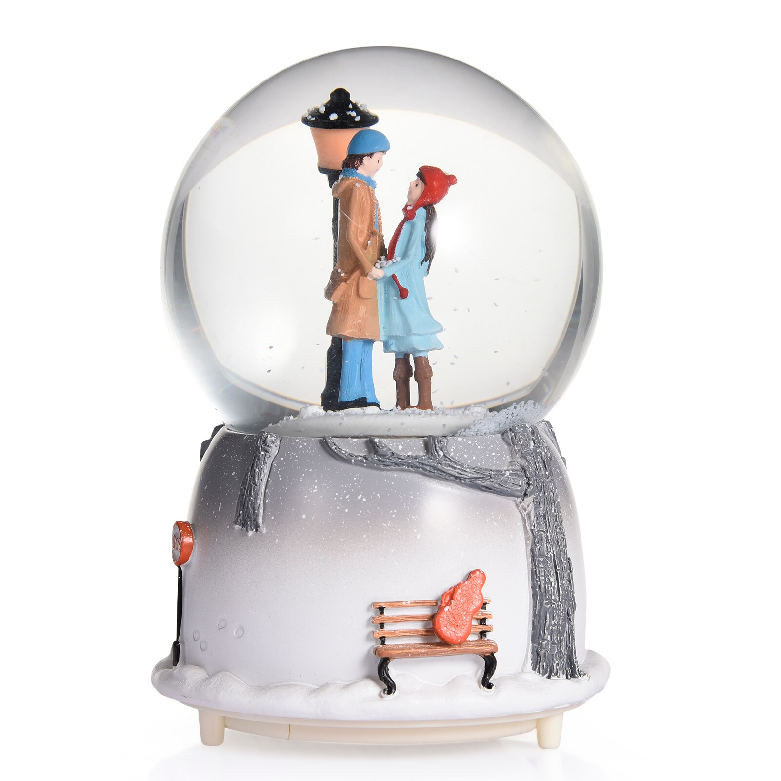 Couple Crystal Ball Music Box Musical Crystal Ball... – Grandado