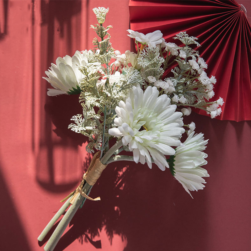 White False Sky Star Gerbera Daisy Combination Bou... – Grandado