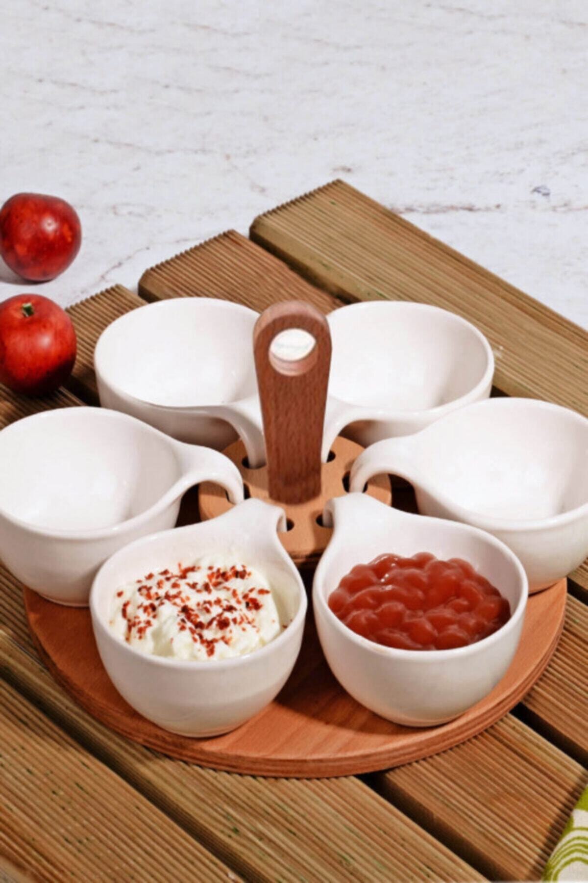 6-piece sauce Breakfast Set with handle from base – Vicedeal