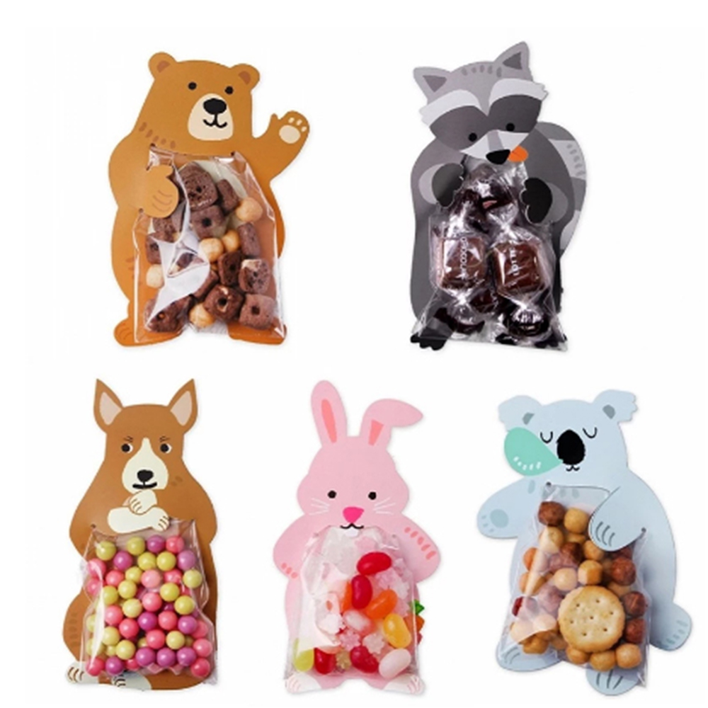 10 Stuks Van Jungle Animal Candy Tas Safari Konijn... – Grandado