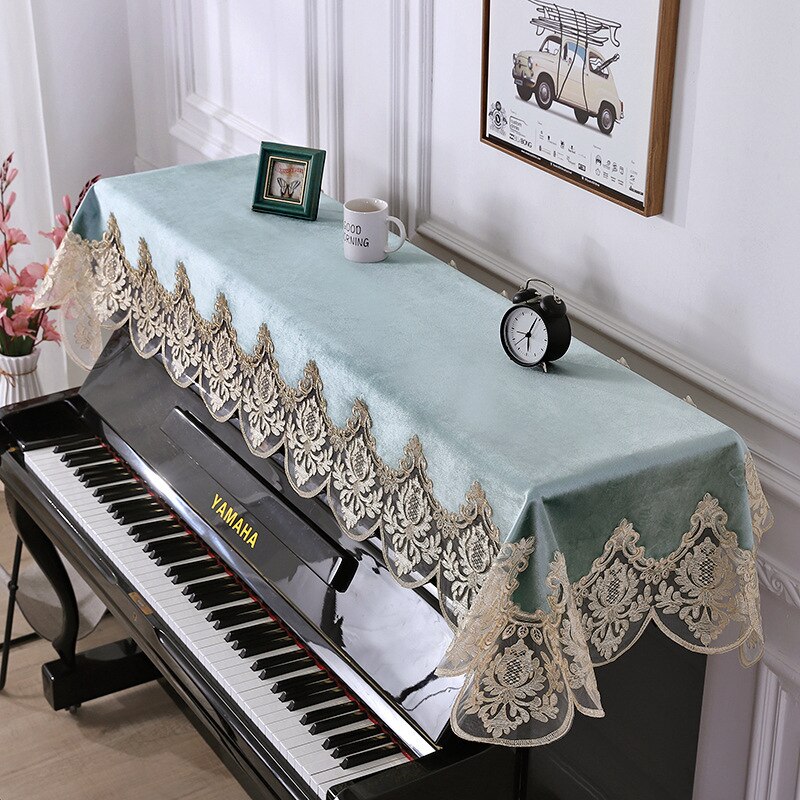 85x220cm European style jacquard lace piano cover ... – Grandado