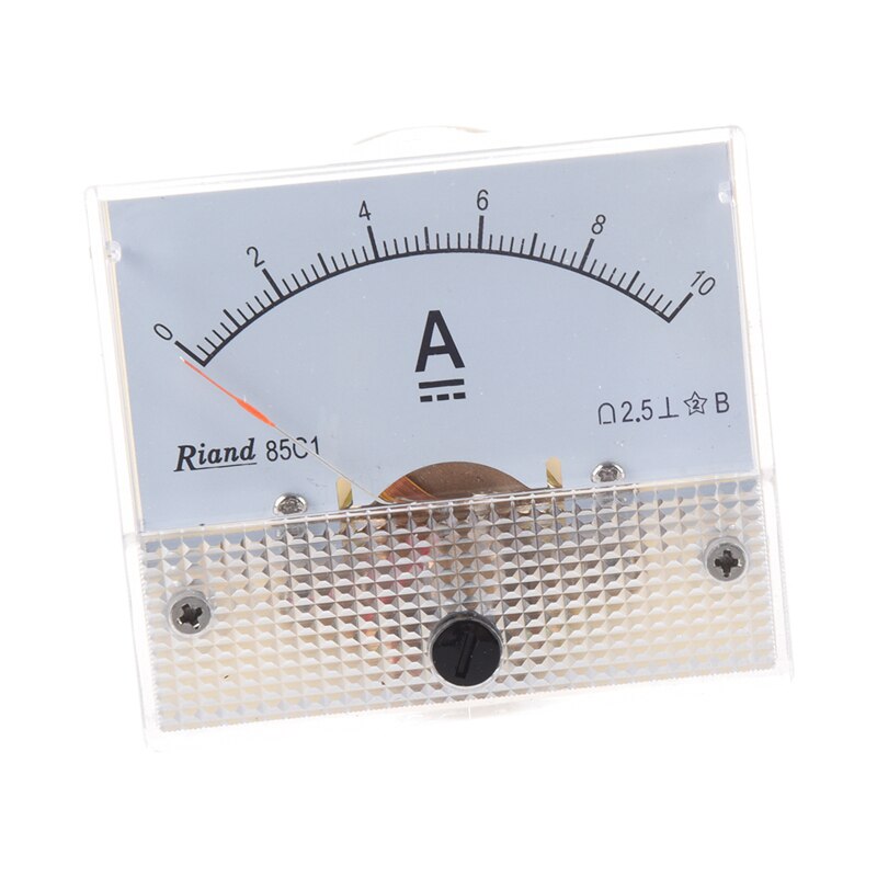 85C1 DC 0-10A Rectangle Analog Panel Ammeter Gauge – Grandado