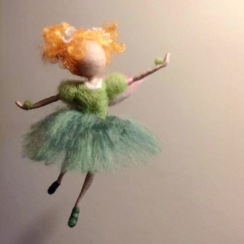 Non Finished Felting Poked Handmade Dancing Fairy ... – Grandado