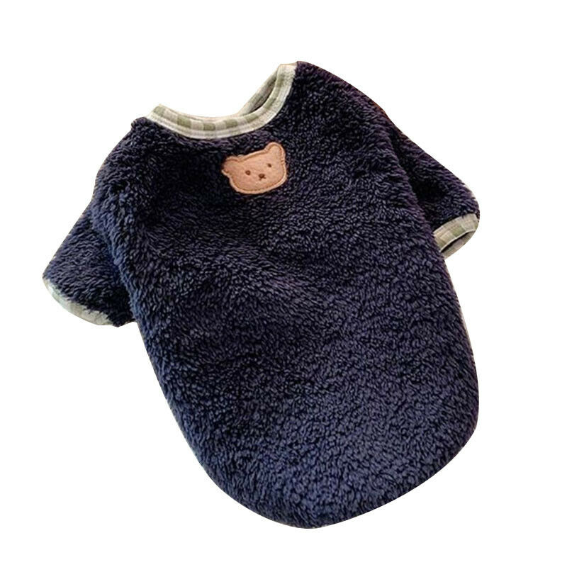 Dog Pet Fleece Plush Clothes Warm Sweater Coat Win... – Grandado