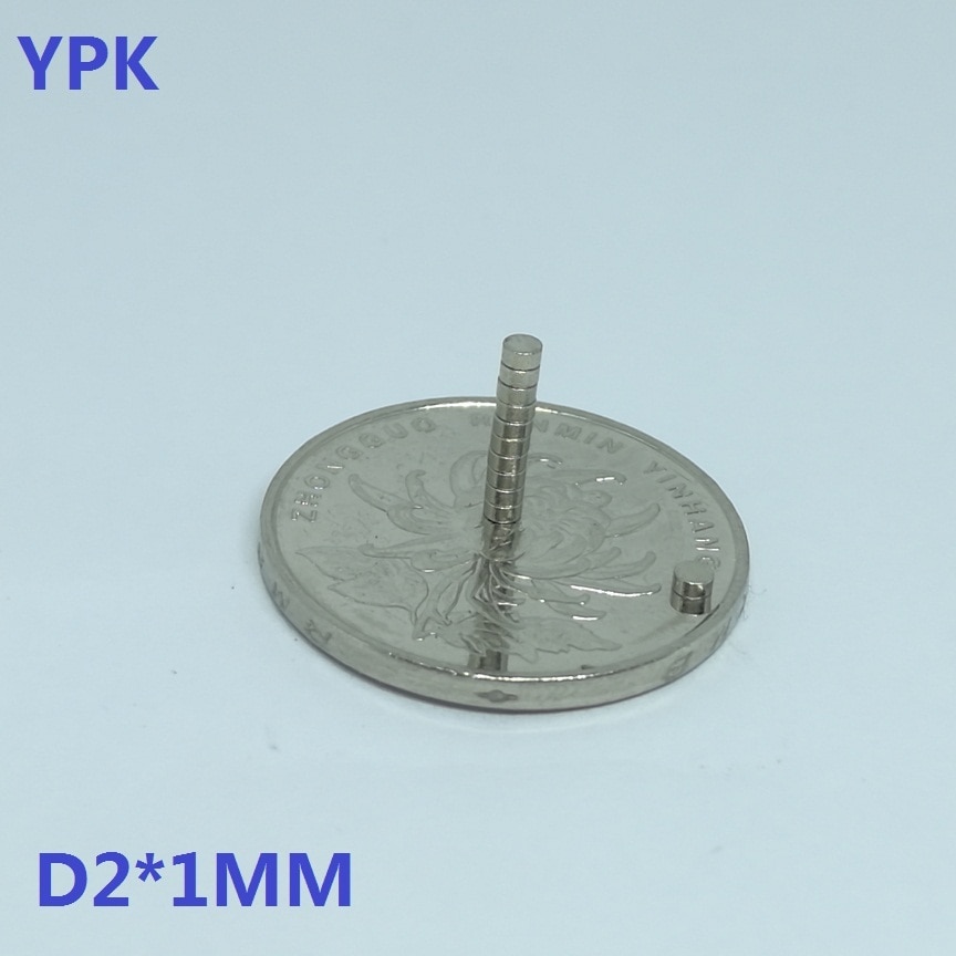 100PCS 200PCS/LOT disc magnet 2x1 N35 NdFeB magnet... – Grandado