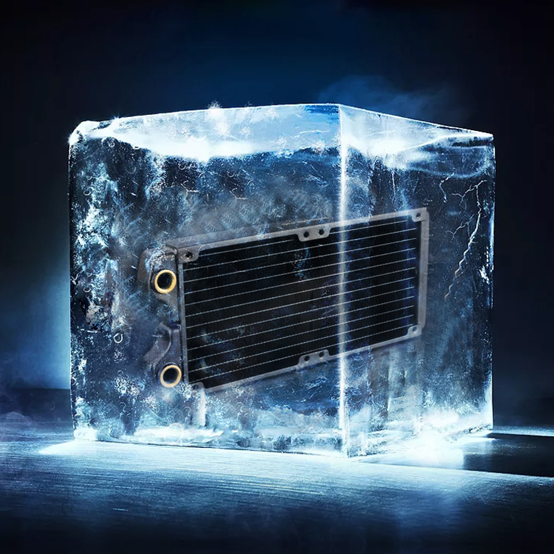 Syscooling PT 240 copper heat radiator black color... – Vicedeal