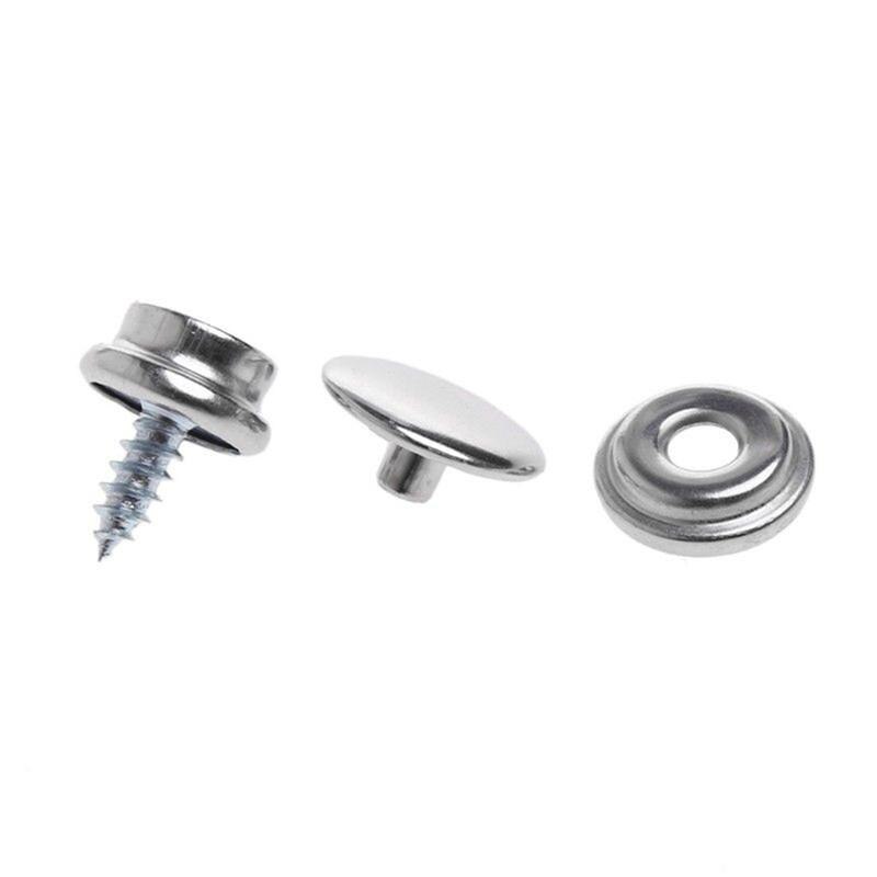 Stainless Steel Snap Fastener Buttons Screw Studs ... – Grandado