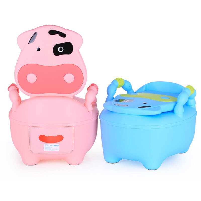 Plastic Cow Toilet Kids Cartoon Character Toilet K... – Grandado