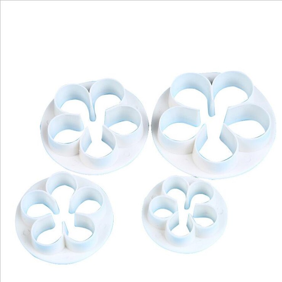 4Pcs/Set Plum Flower Plunger Fondant Mold Cutter S... – Grandado