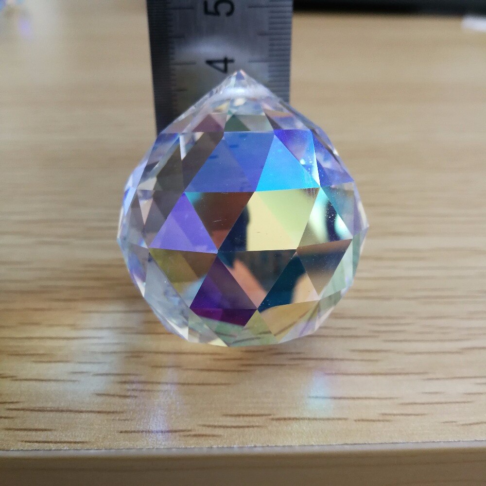 40mm 10 units Crystal Coating AB Crystal Faceted B... – Grandado