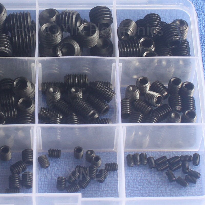 200Pcs M3/M4/M5/M6/M8/M10 Black Iron Hex Socke Scr... – Grandado