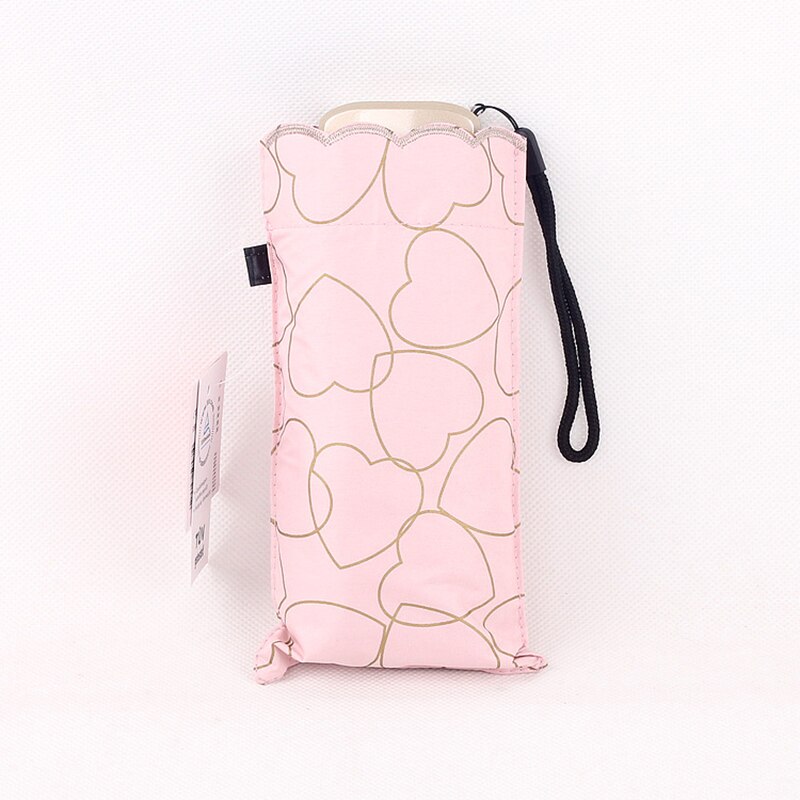 Yada Ins Uv Hart Patroon 5-Vouwen Regenachtige Min... – Grandado