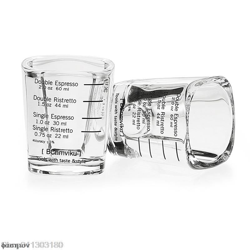 2pcs/set 2 oz 60m Square Espresso Shot Glasses Tra... – Grandado