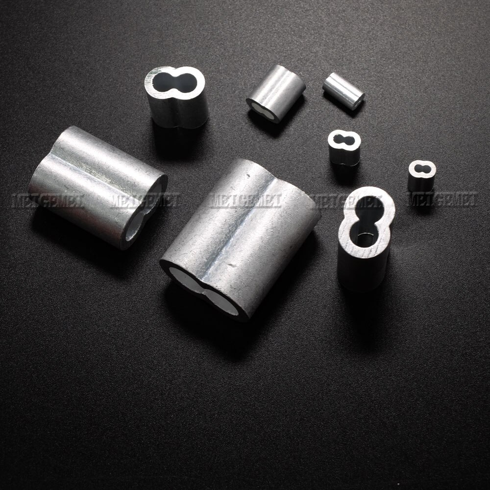 10pcs Aluminum Wire Crimp Sleeve Cord Lock Ferma C... – Grandado