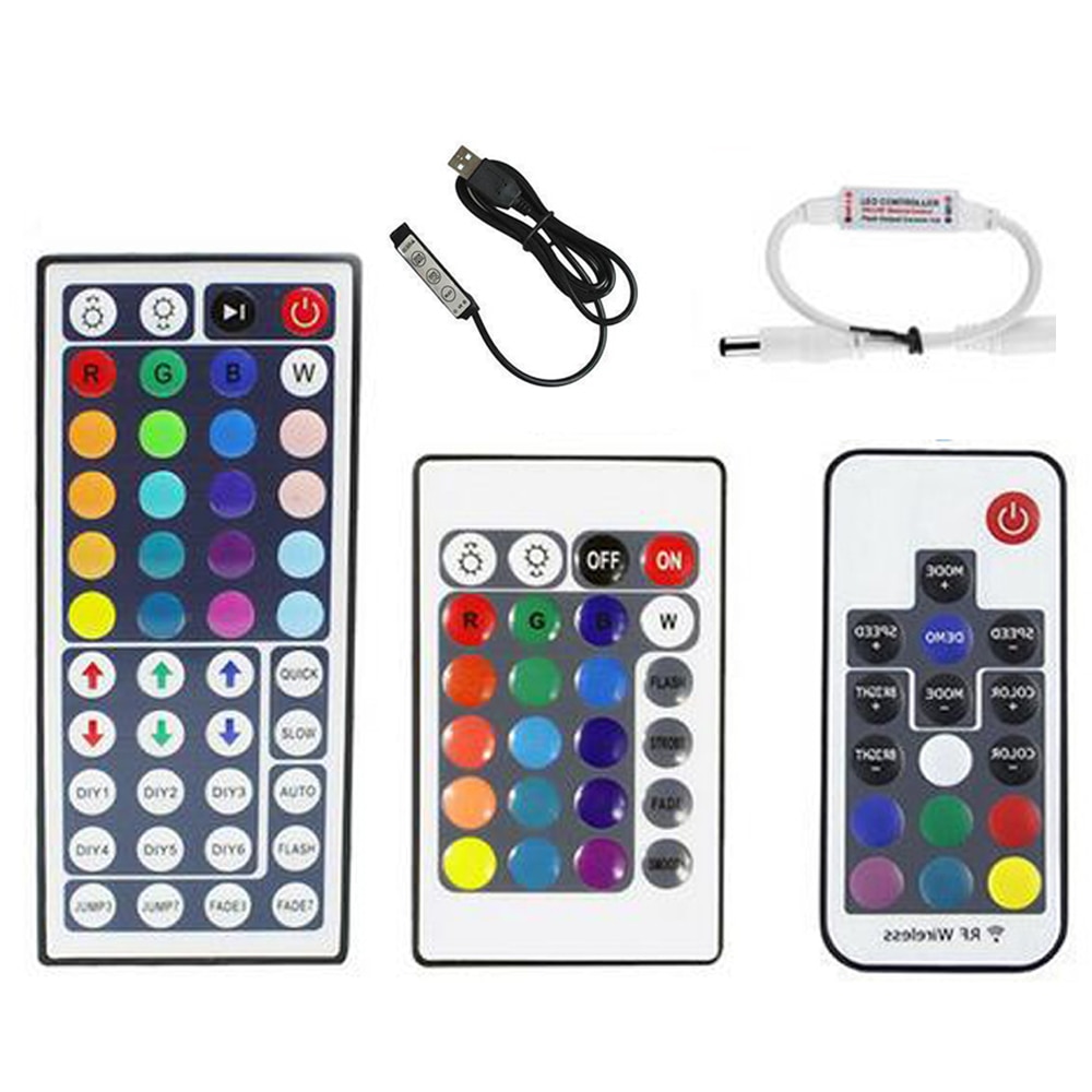 Mini 3/24/44 Key IR RF USB RGB Afstandsbediening D... – Vicedeal
