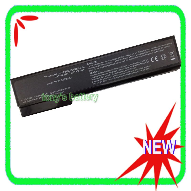 5200mah Laptop Battery for HP ProBook 6360b 6460b ... – Grandado