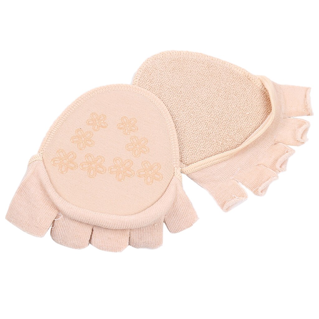 Womens Invisible Non-Skid Toe Topper Liner Socks w... – Grandado