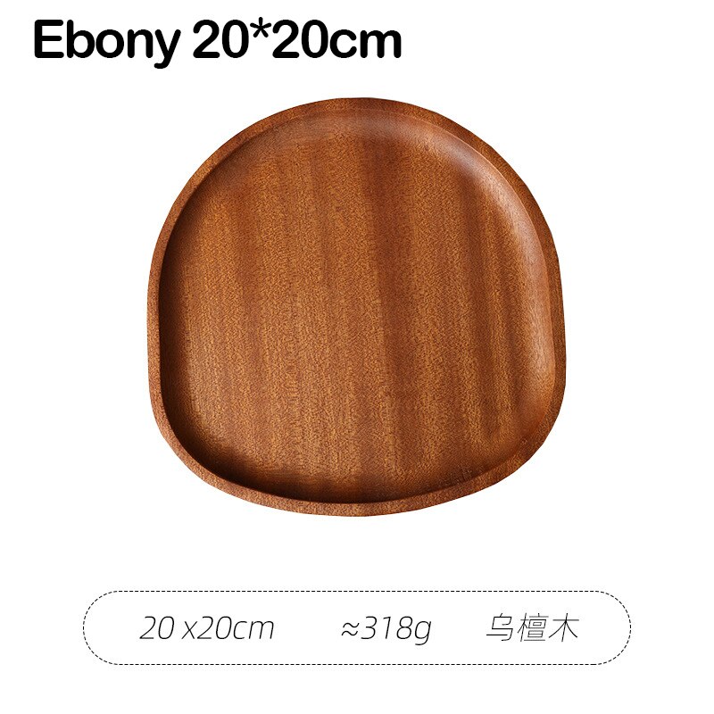 Acacia Wooden Tableware Compartment Plate Irregula... – Vicedeal