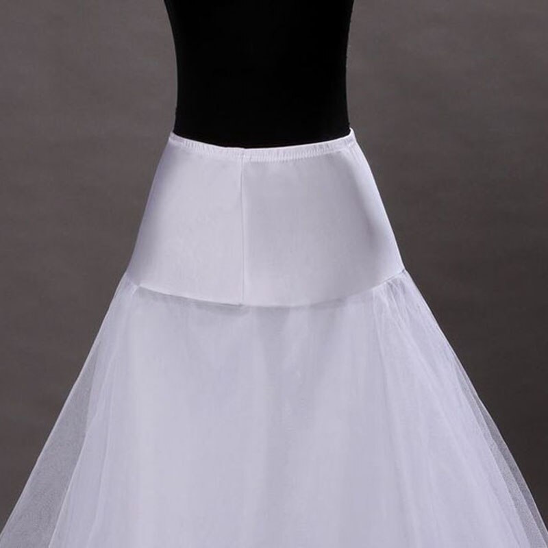 White Wedding A-Line Crinoline Bridal Dress Bride ... – Grandado