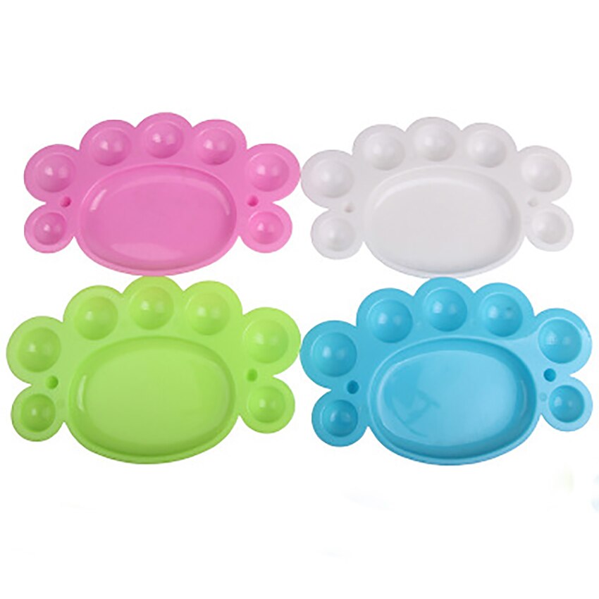 8 Wells Footprint Shape Plastic Palette Tray Stude... – Grandado