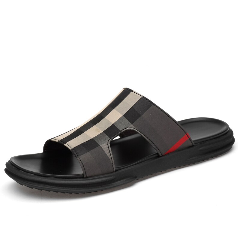 Men Shoes Canvas Black Sandals Summer Shoes Sandal... – Grandado