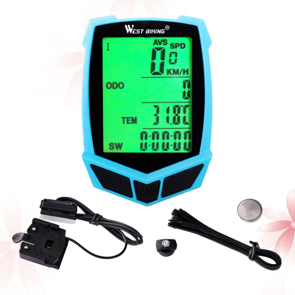 Wired Bike Computer 20 Functions Speedometer Odome... – Grandado